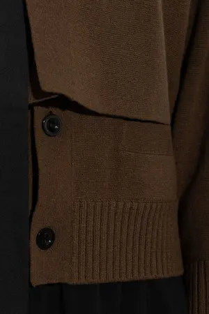 Sacai Cardigan Made From Combined Materials