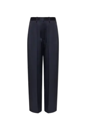 Victoria Beckham Satin Pleated Pants