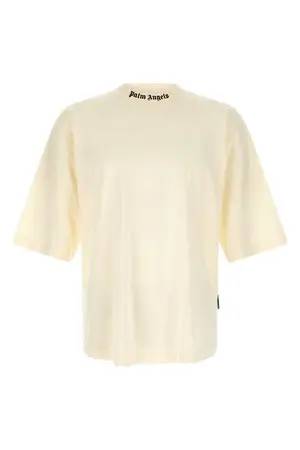 Palm Angels Logo Print T-shirt - White