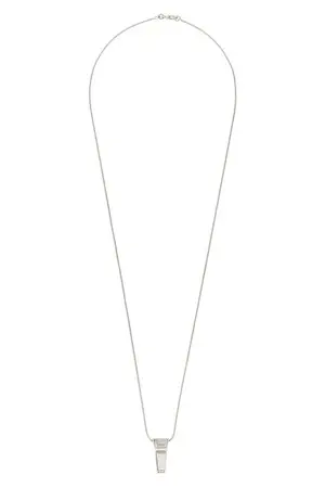 Rick Owens Mini Crystal Trunk' Necklace - Silver
