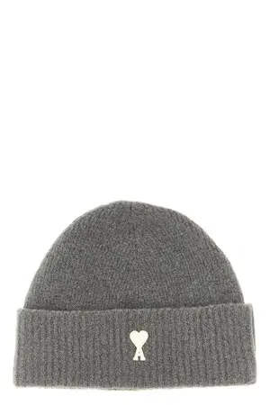 AMI Paris De Caur' Beanie - Gray