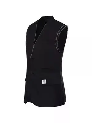 RE CODE Raw-edge Contrast-stitch Waistcoat