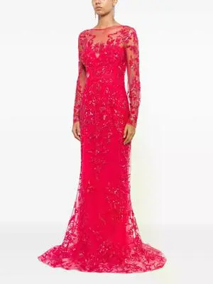 Zuhair Murad Lace-embellished Fishtail Gown