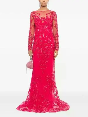Zuhair Murad Lace-embellished Fishtail Gown
