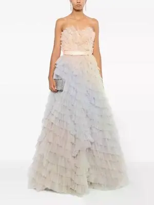 Viktor & Rolf Ruffled Ombré Gown