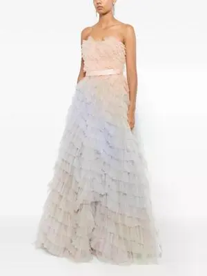 Viktor & Rolf Ruffled Ombré Gown