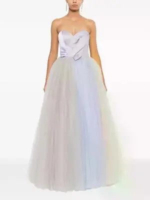 Viktor & Rolf Strapless Rainbow Tulle Gown