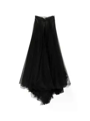 Monique Lhuillier Illusion Tulle Overlay Skirt