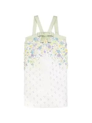 Viktor & Rolf Flower-embellished A-line Dress - White