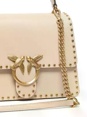 Pinko Love Birds Stud-embellished Tote Bag