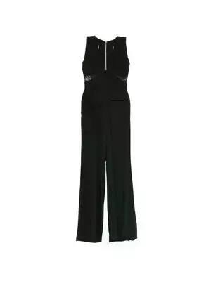 Elie Saab Lace-insert Peplum Jumpsuit