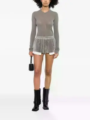 Rick Owens Hooded Crop T-shirt