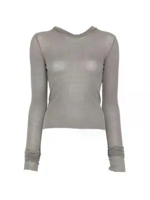 RICK OWENS Rick Owens Hooded Crop T-Shirt