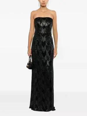 Jenny Packham Sequin-embellished Evening Gown