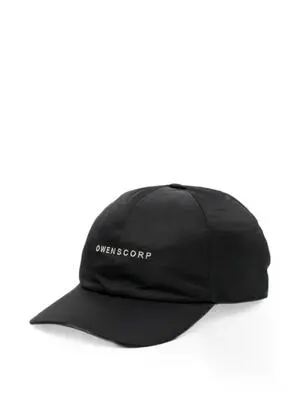 Rick Owens Owenscorp Embroidered Baseball Cap - Black