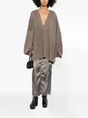 Rick Owens Long-sleeve Kaftan Hoodie