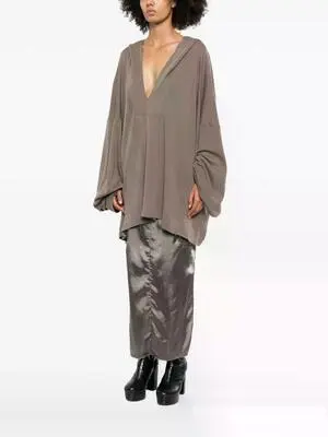 Rick Owens Long-sleeve Kaftan Hoodie
