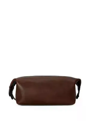 Polo Ralph Lauren Logo-patch Leather Wash Bag