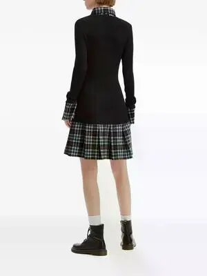 Izzue Check-pattern Pleated Dress