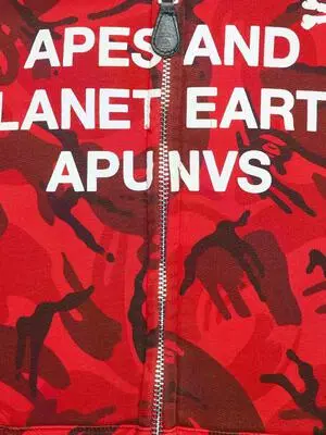 A BATHING APE Camouflage-print Reversible Jacket