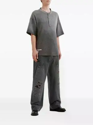 AFTERMATHS Paint-splatter Distressed-effect Jeans