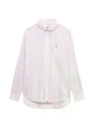 APEE™ BY *A BATHING APE® Baby Doppy Striped Cotton Shirt - Pink