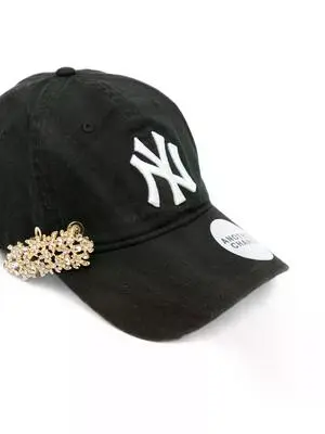 ANOTHER CHANCE Crystal-embellished Logo-embroidered Baseball Cap