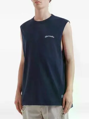 AFTERMATHS Graphic-print Cotton Tank Top
