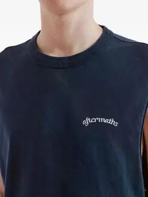 AFTERMATHS Graphic-print Cotton Tank Top