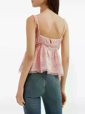 Free People Lace-trim Tiered Camisole Top