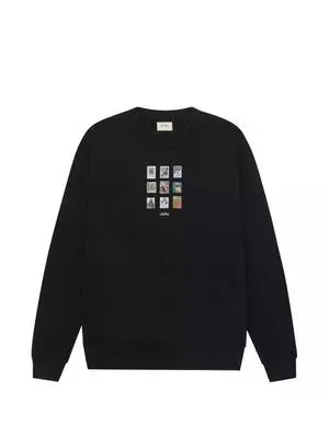 LES DEUX Graphic-print Sweatshirt - Black