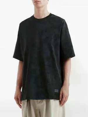 AFTERMATHS Logo-embroidered Acid-wash T-shirt