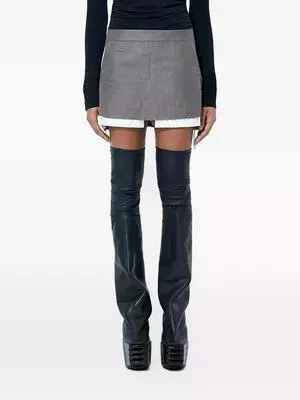 Rick Owens Layered-hem Mini Skirt