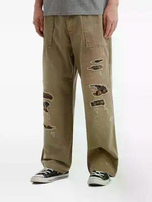 AFTERMATHS Paint-splatter Distressed-effect Jeans