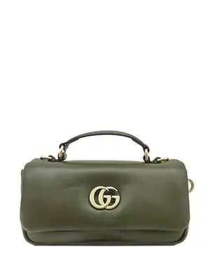 Gucci 2016-2026 Mini Gg Milano Lambskin Top Handle Bag Satchel - Green