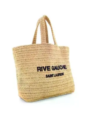 Saint Laurent Rive Gauche Supple Raffia Tote Bag