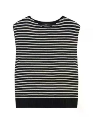 Max Mara Striped Sleeveless Vest