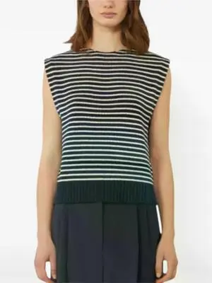Max Mara Striped Sleeveless Vest