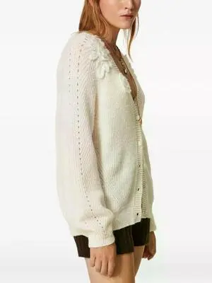 TWINSET Cardigan With Crochet Flowers