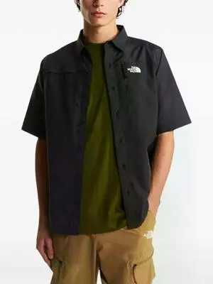 The North Face Logo-print Zip-pocket Shirt - Black