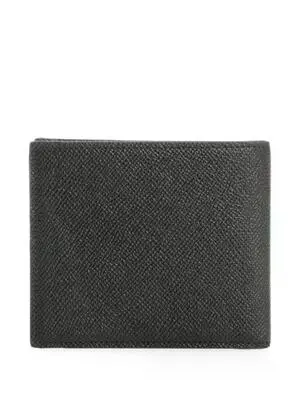 Dolce & Gabbana Calfskin Bifold Wallet With Logo Tag - Black