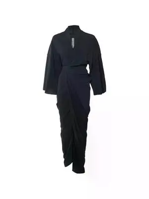 Rick Owens Draped Wrap Maxi Gown