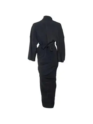 Rick Owens Draped Wrap Maxi Gown