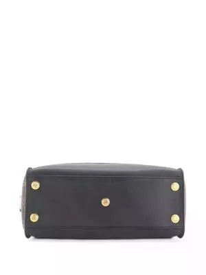 LOUIS VUITTON On My Side Leather With Monogram Canvas Mm Tote Bag