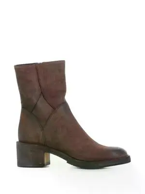 PANTANETTI Nubuck-leather Ankle Boots - Brown