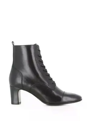 TASSINARI Taxi Drivers Lace-up Leather Ankle Boots - Black