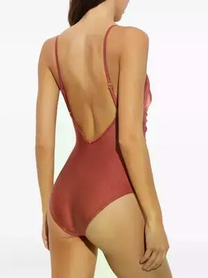 Zimmermann Solstice Tuck Plunge One-piece