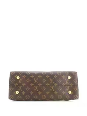 LOUIS VUITTON Tuileries Handbag Monogram Canvas With Leather Satchel