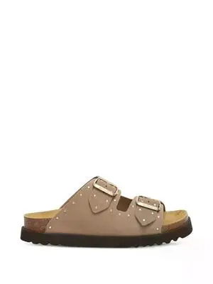 DR. SCHOLL'S SHOES Beatriz Studded Buckle-fastening Sandals - Neutrals