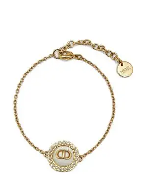 Dior Petit Cd Faux-pearl Bracelet - Gold